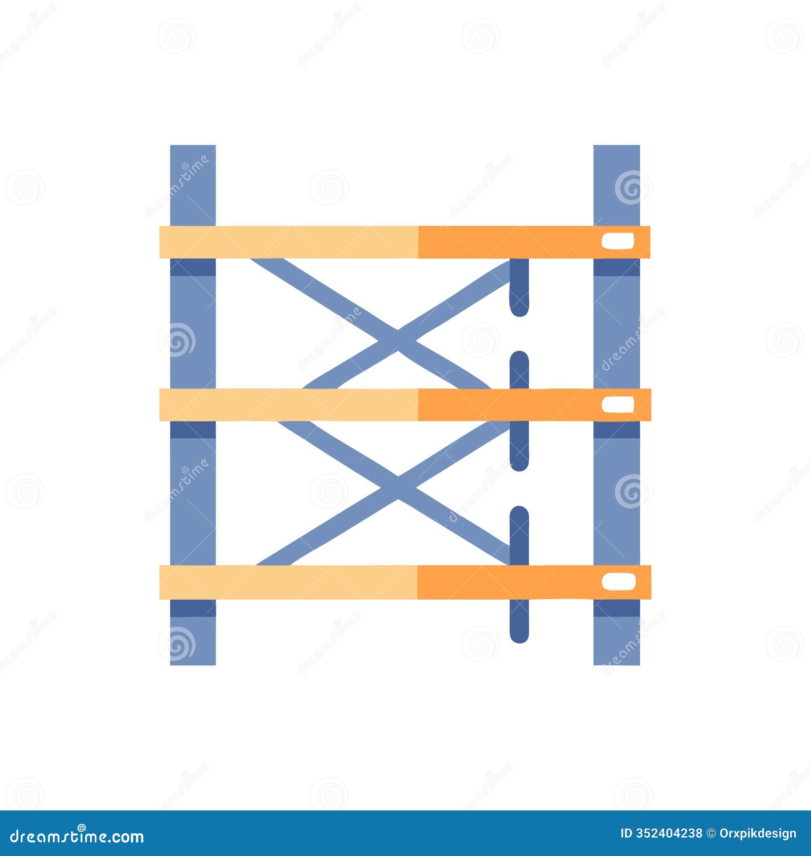 Scaffold Icon for Construction Projects Stock Illustration ...