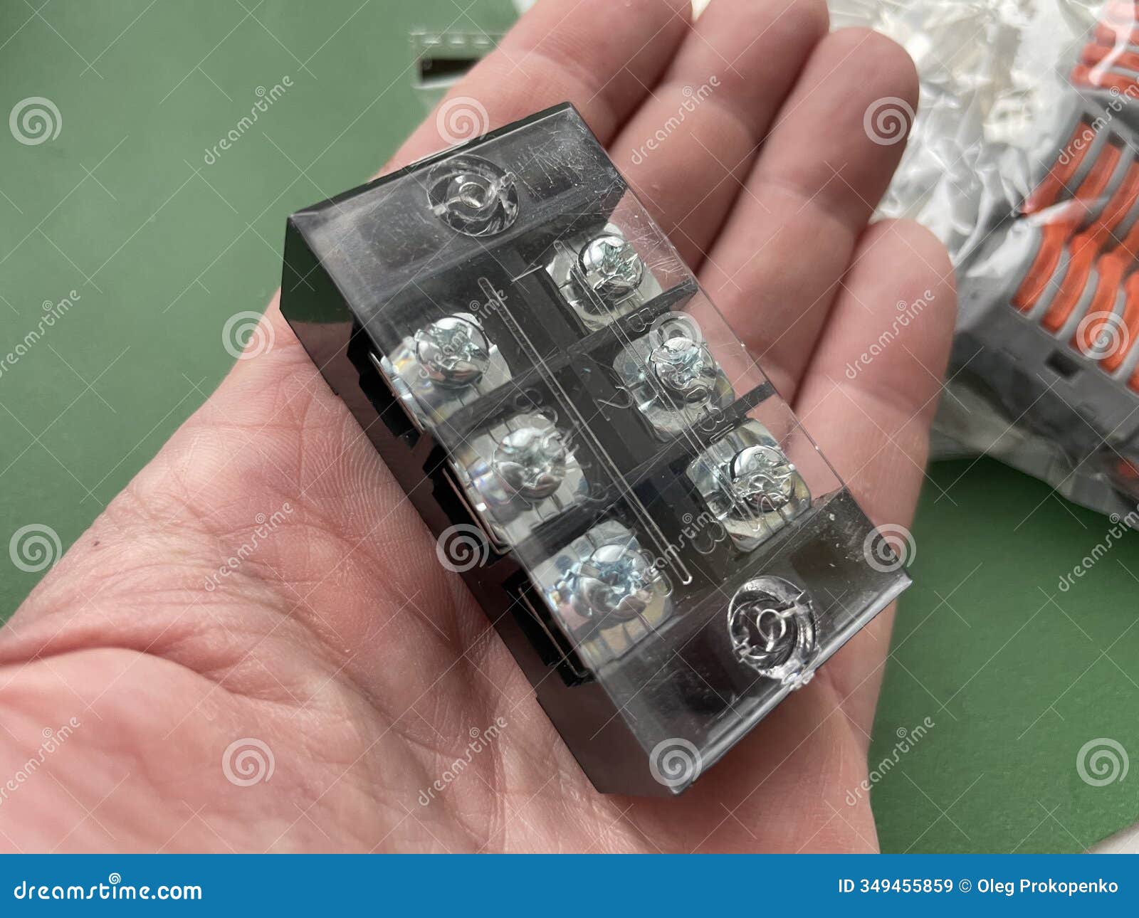 Electrical Terminals for Junction Box Installation Stock Image - Image ...