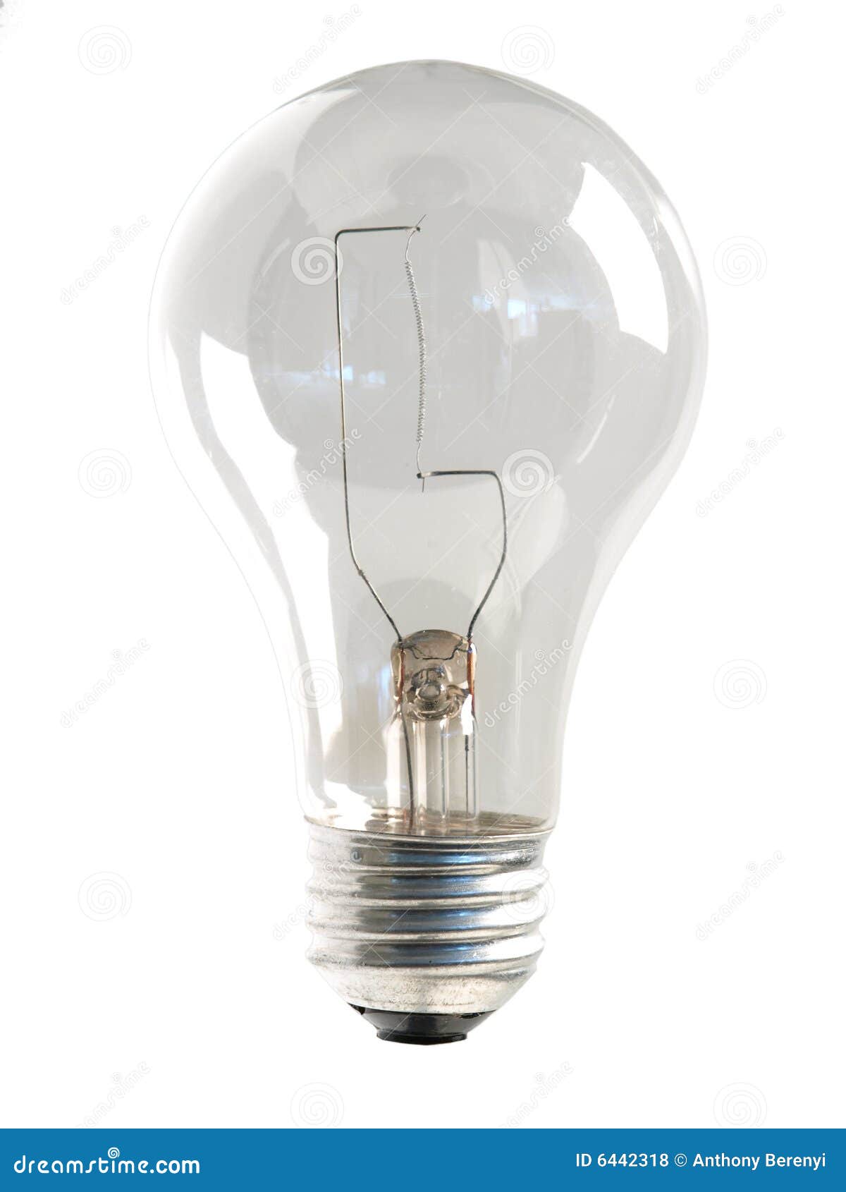 Clear Light Bulb on white stock photo. Image of concepts - 6442318