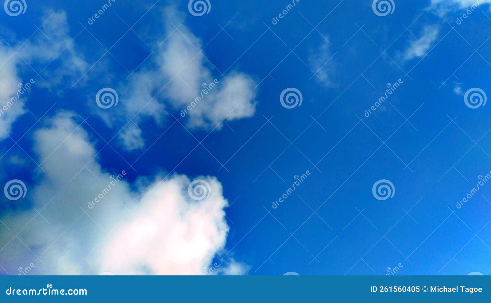Clear Natural Blue Sky with Clouds Computing Background Stock Image ...