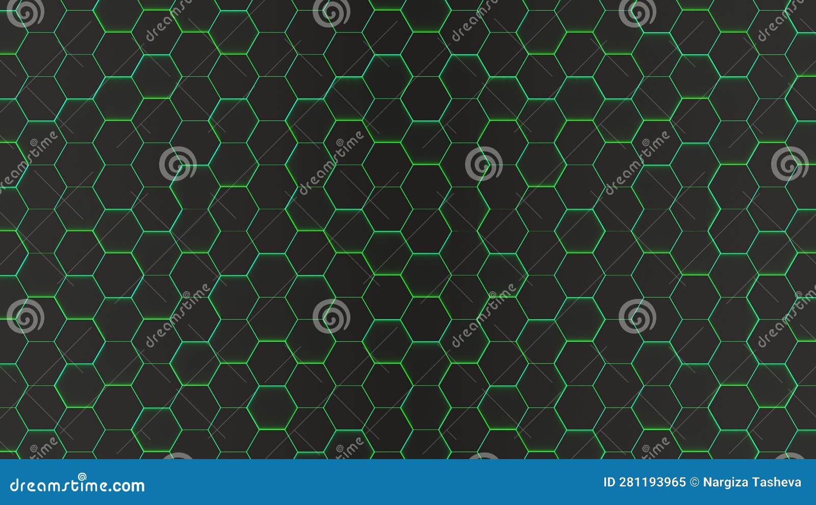 Clear Pattern Abstract Background Hexagon Black and Green Stock Image ...