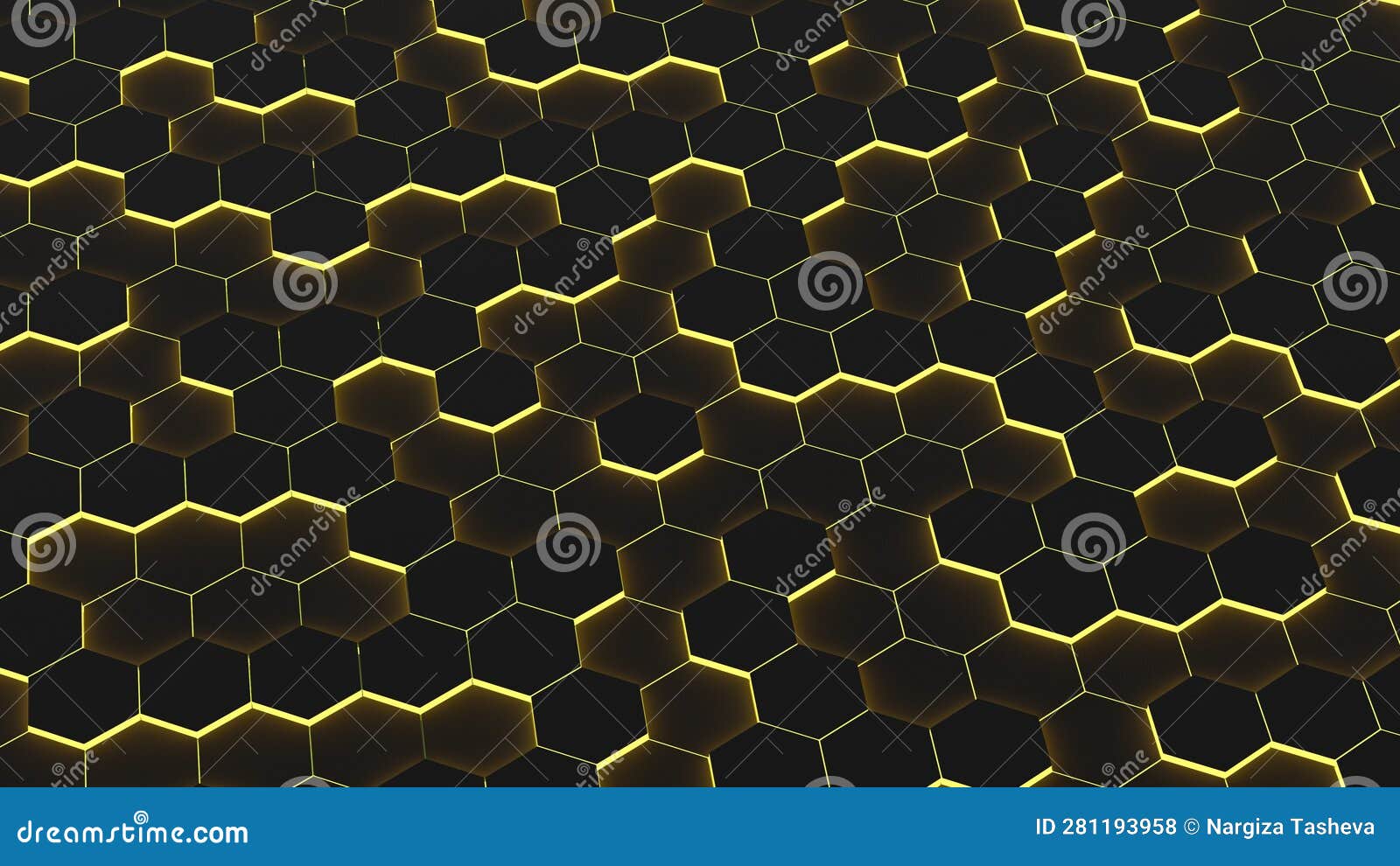 Clear Pattern Abstract Background Hexagon Black and Yellow Stock ...