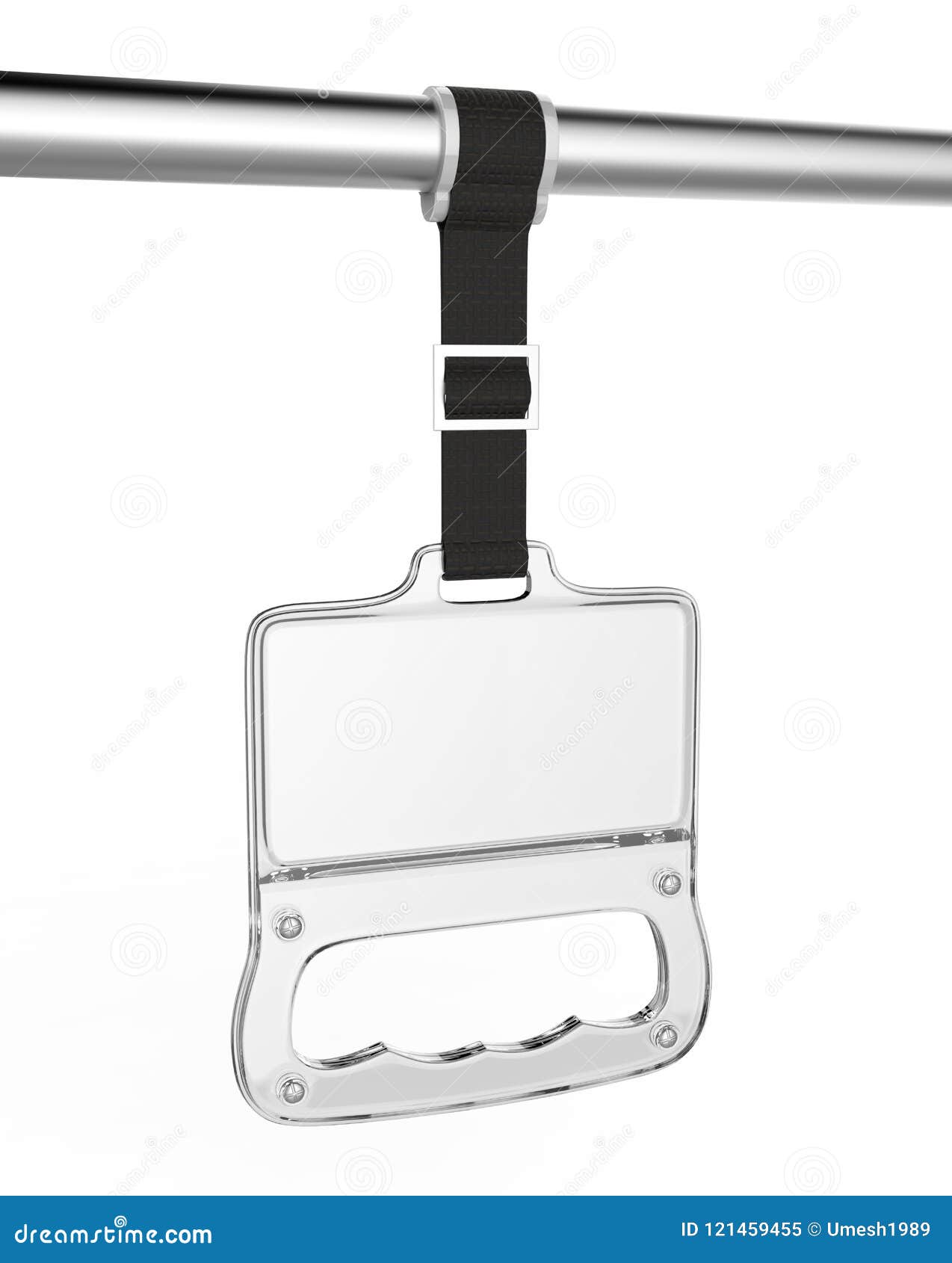 Clear Plastic Bus Grab Handle Mock Up Template. 3d Rendering ...