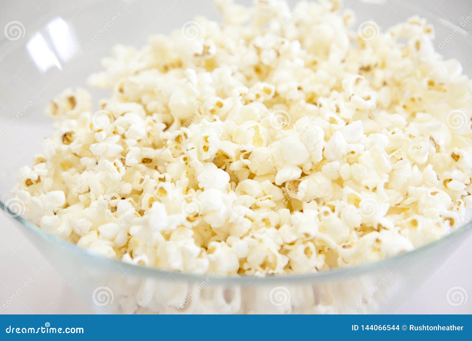 Bowl of popcorn stock photo. Image of tasty, white, nutrition - 144066544