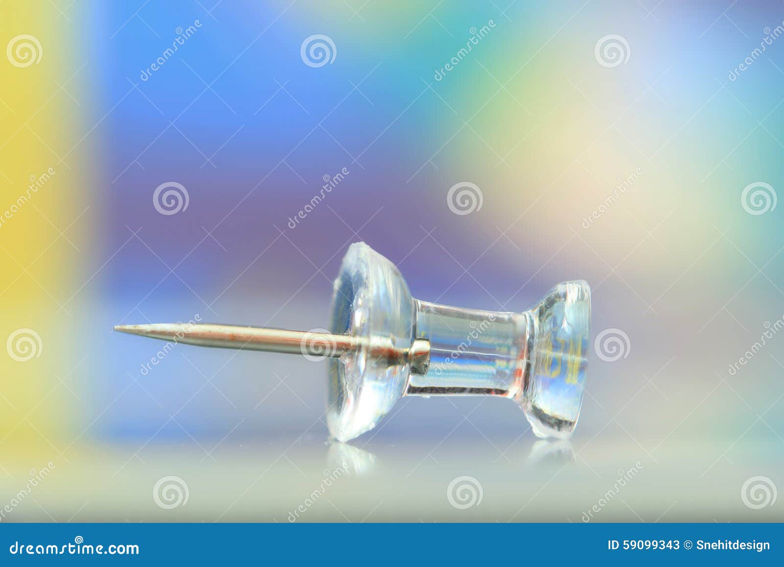Clear plastic pushpin stock image. Image of needle, clear - 59099343