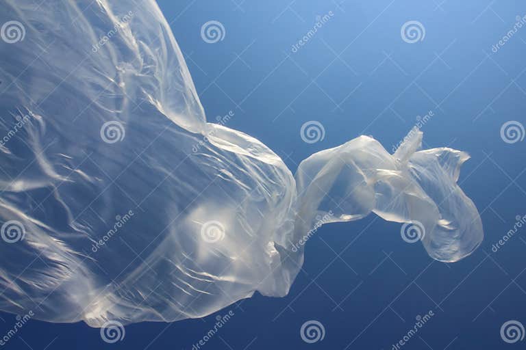 Clear Plastic Sheet Blowing Stock Photo - Image of recycle, sunlight ...