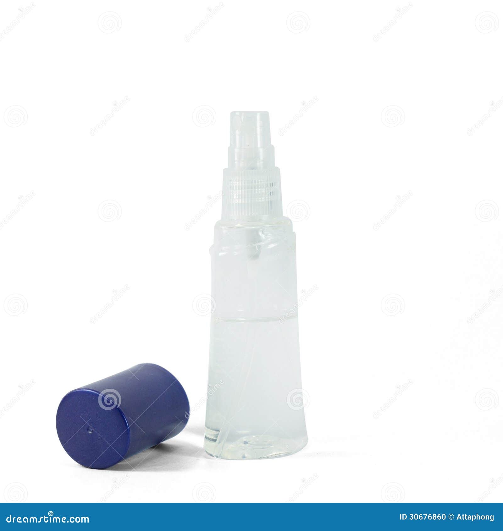 Clear plastic spray bottle stock photo. Image of beautician - 30676860