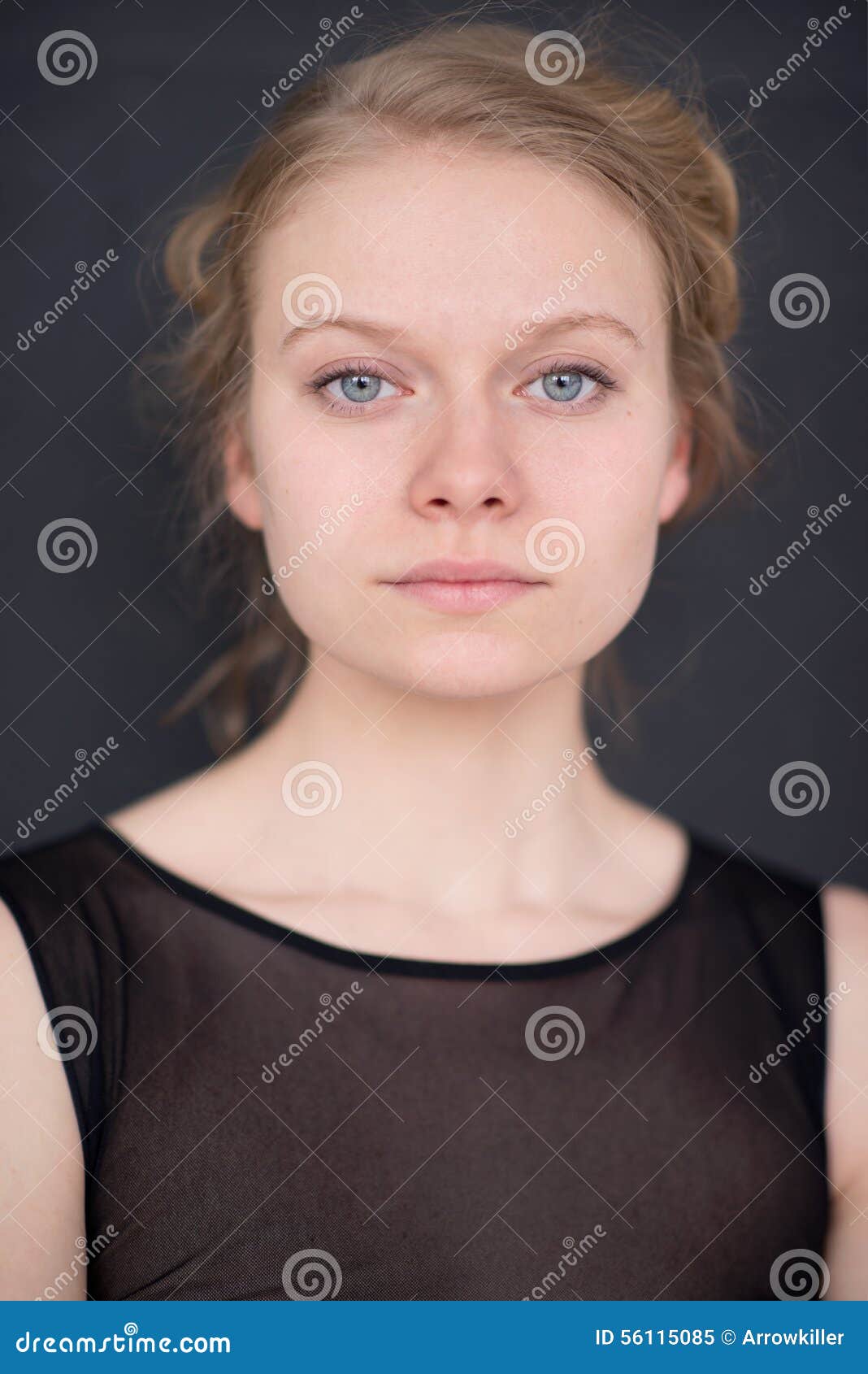 Clear portrait stock image. Image of beautiful, fashion - 56115085