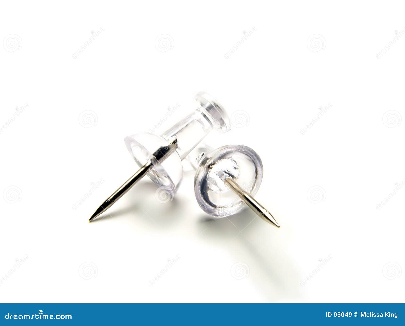 Clear Push Pins stock image. Image of push, company, clear - 3049