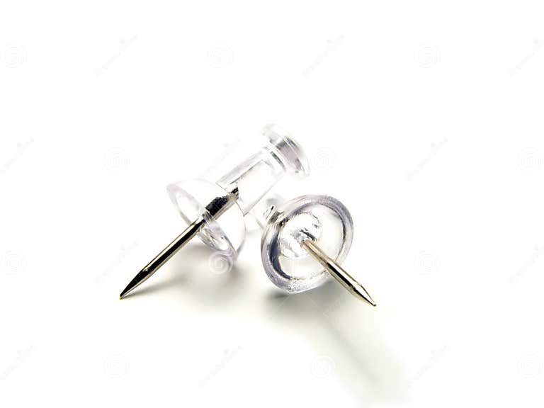 Clear Push Pins stock image. Image of push, company, clear - 3049