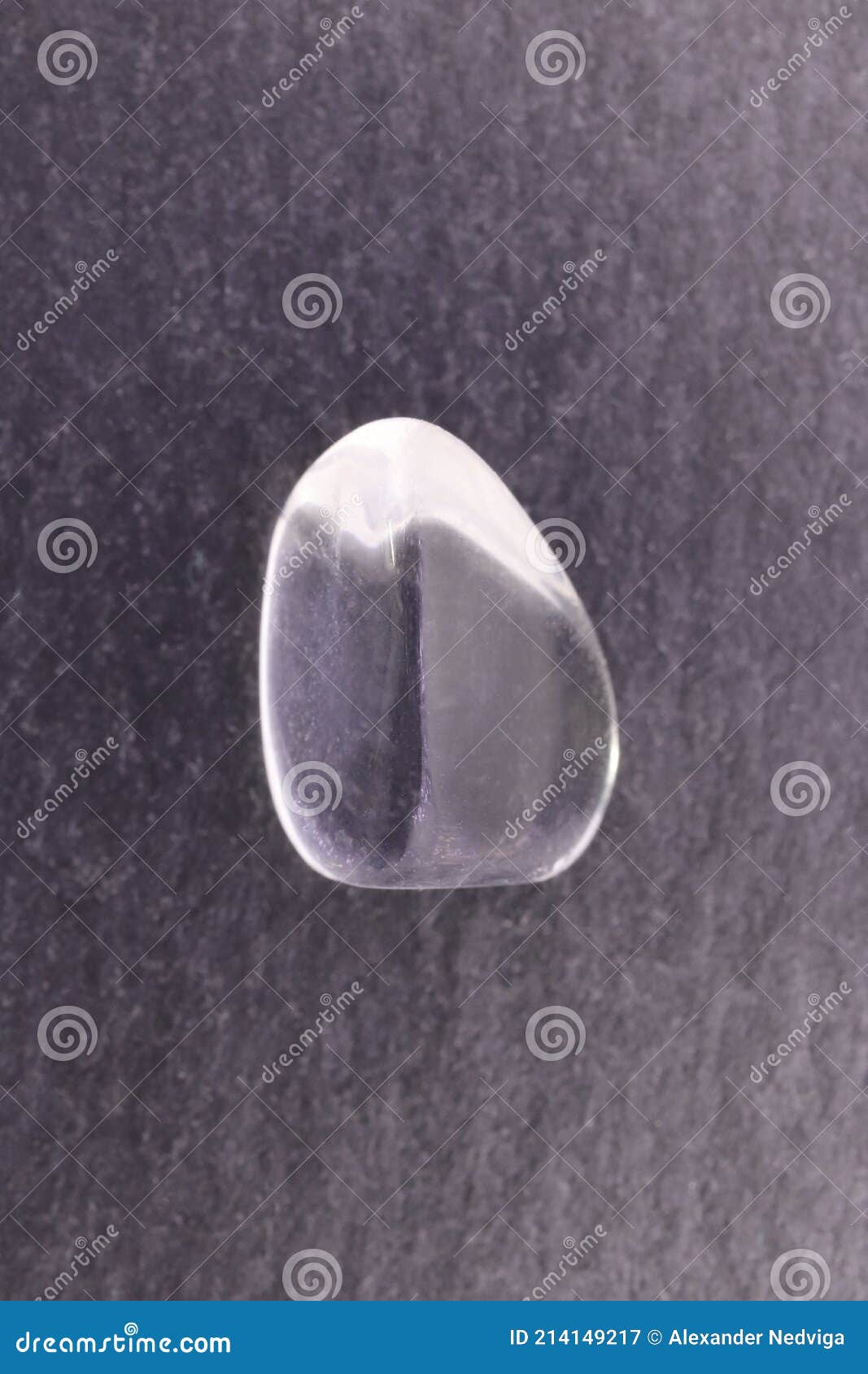 Clear Quartz Jewel Texture on Black Stone Background Stock Image ...