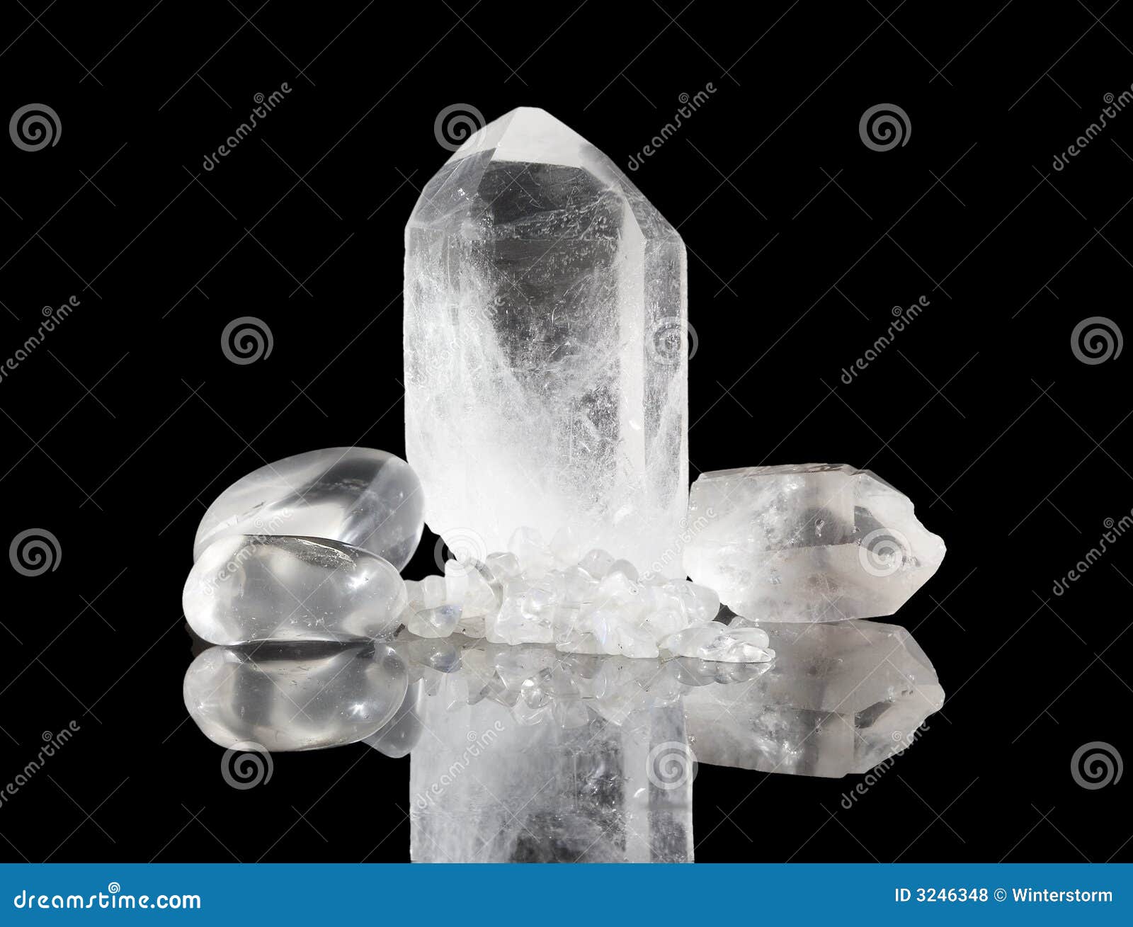 Clear Quartz Rock crystals stock photo. Image of crown - 3246348