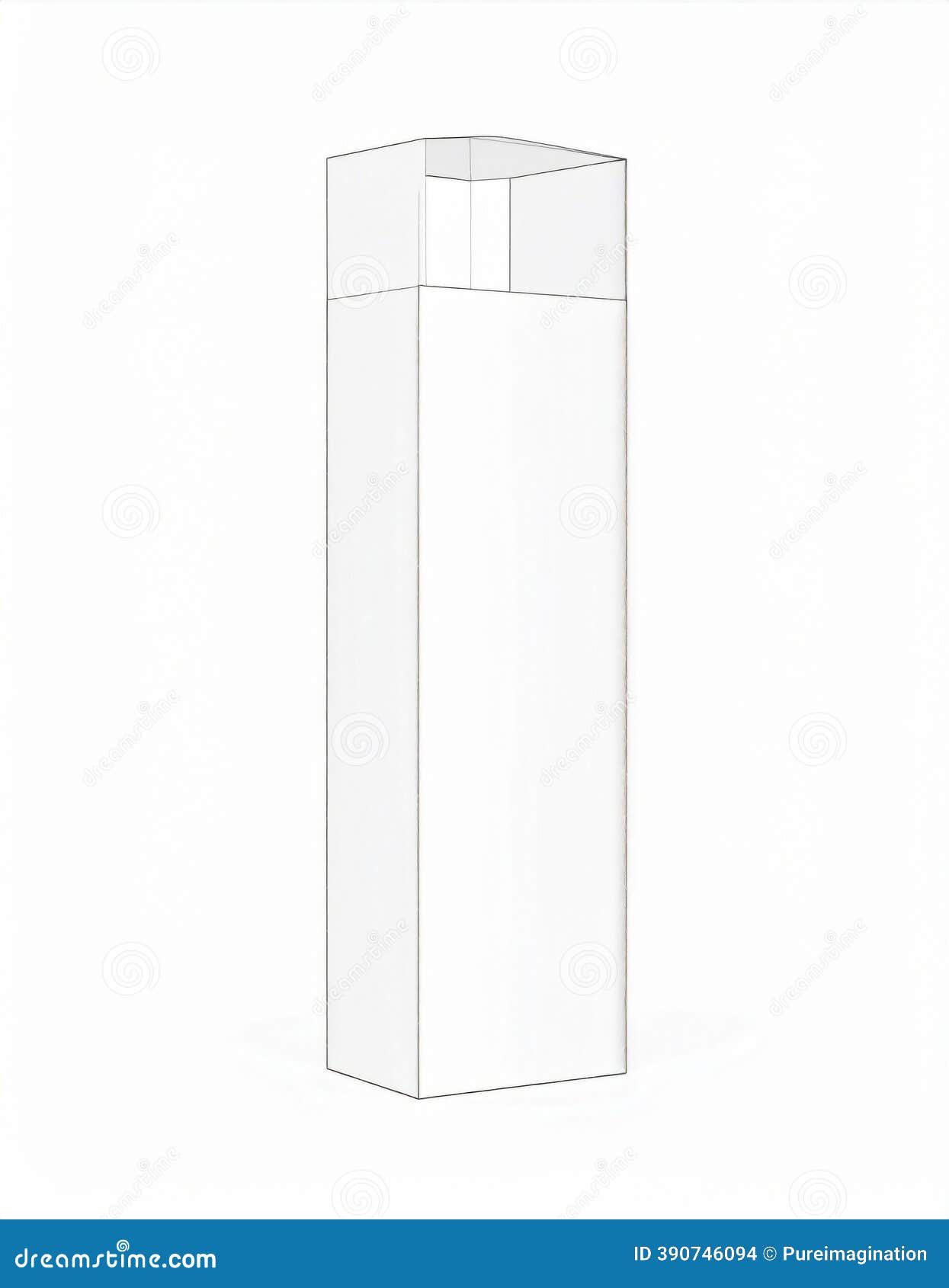 Clear Rectangular Label Sticker Roll On Transparent Background Vector ...