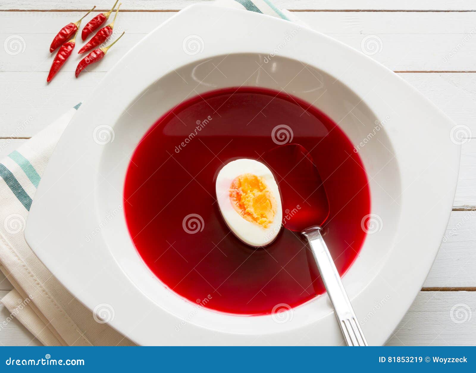 Clear red beetroot soup stock image. Image of wood, white - 81853219