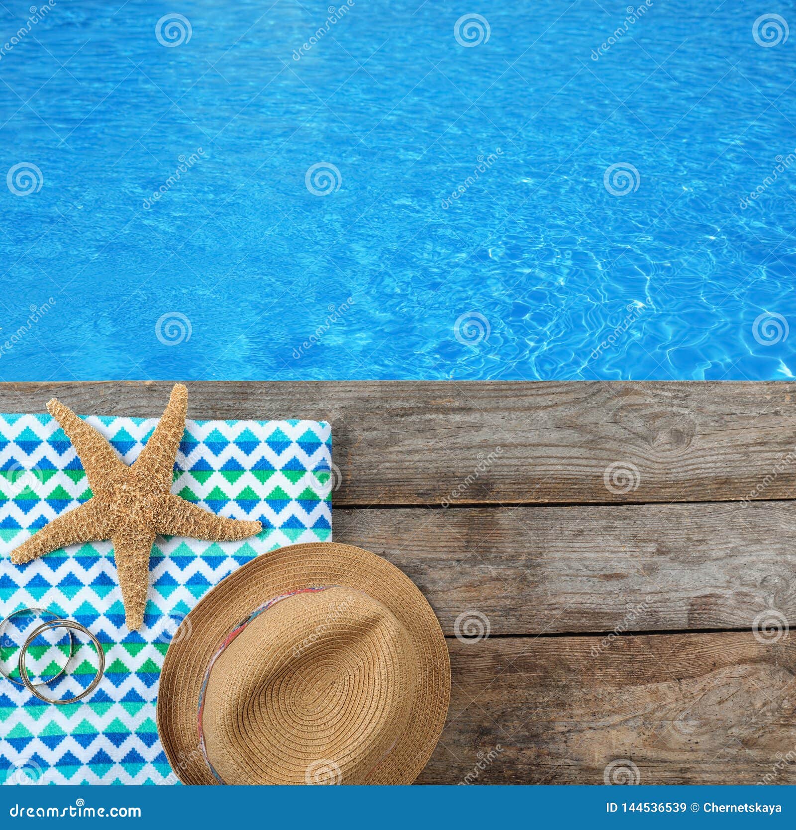 Clear Refreshing Water in Pool Stock Image - Image of sunbathing ...