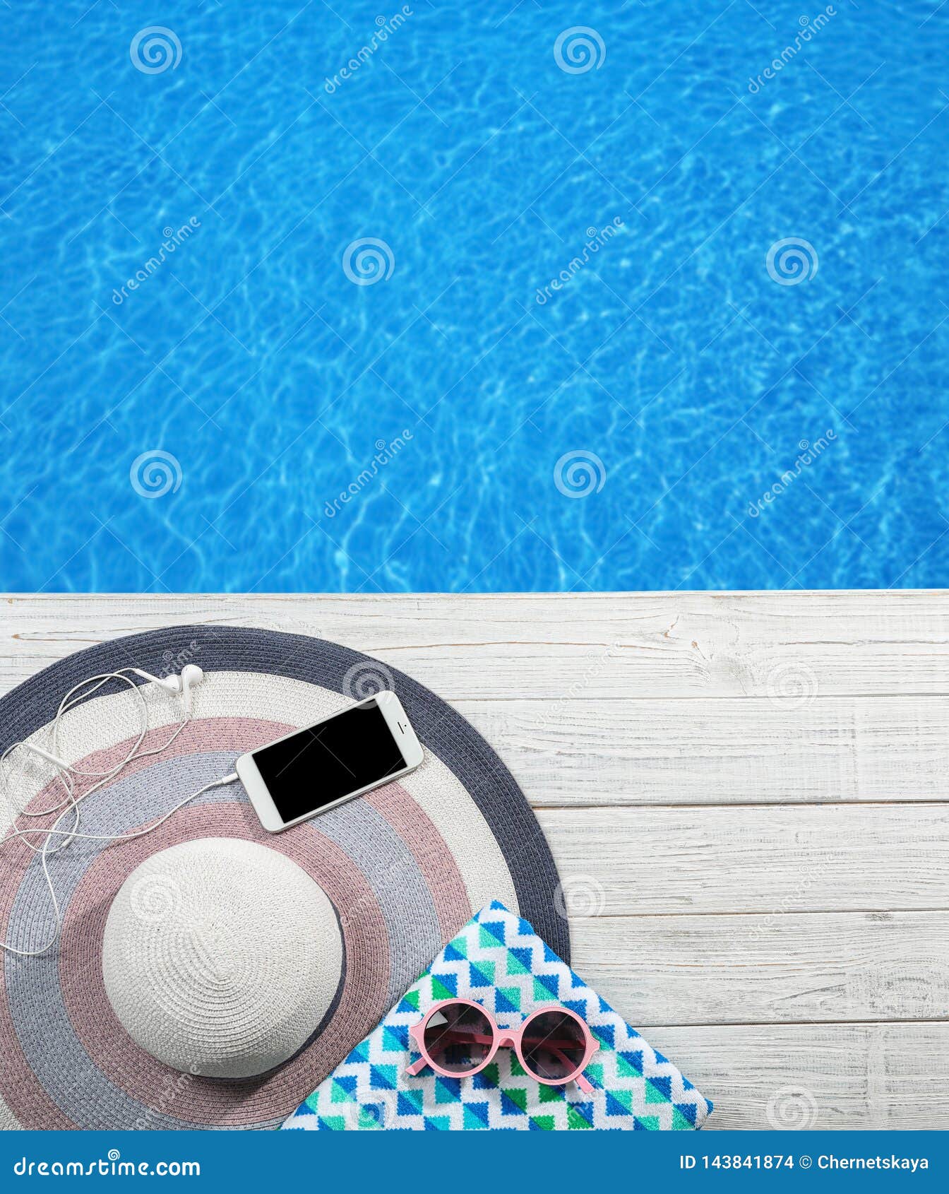 Clear Refreshing Water in Pool Stock Photo - Image of blue, flat: 143841874