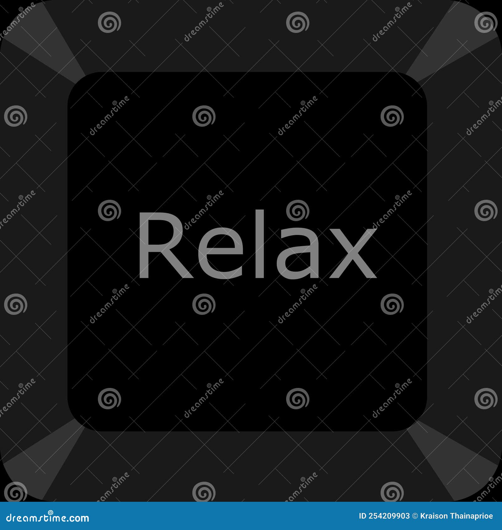 Clear and Relax Button , Vector Stock Vector - Illustration of holiday ...