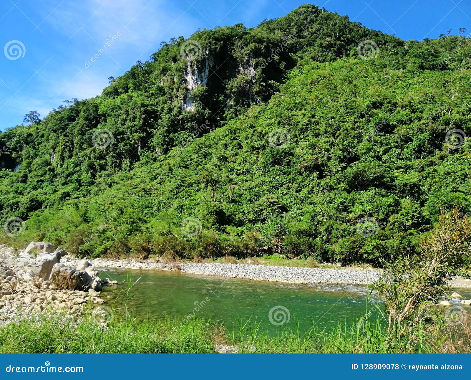 Clean river stock photo. Image of clear, river, blue - 128909078