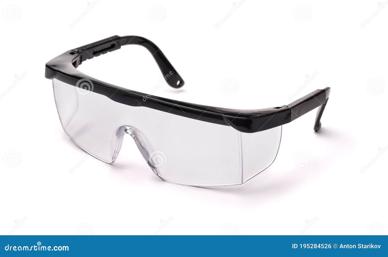 Clear safety goggles stock photo. Image of acrylic, lens - 195284526