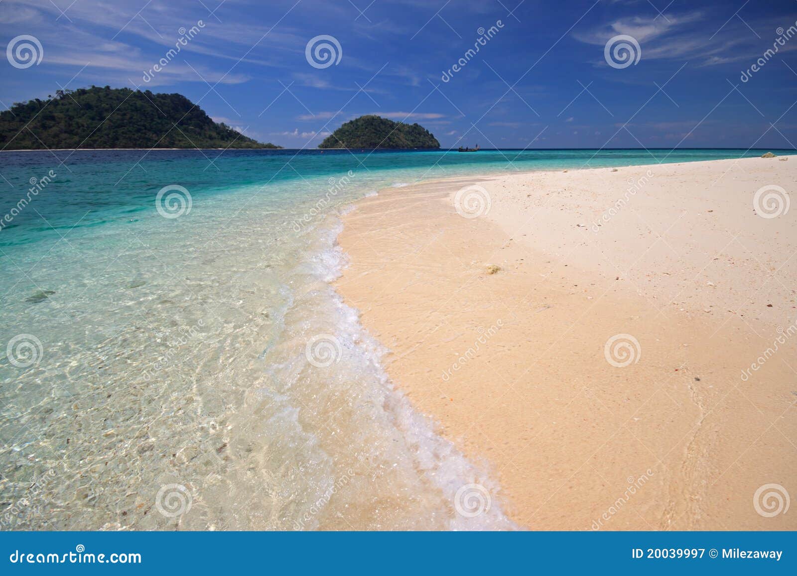 Clear sea and beach stock image. Image of blue, island - 20039997