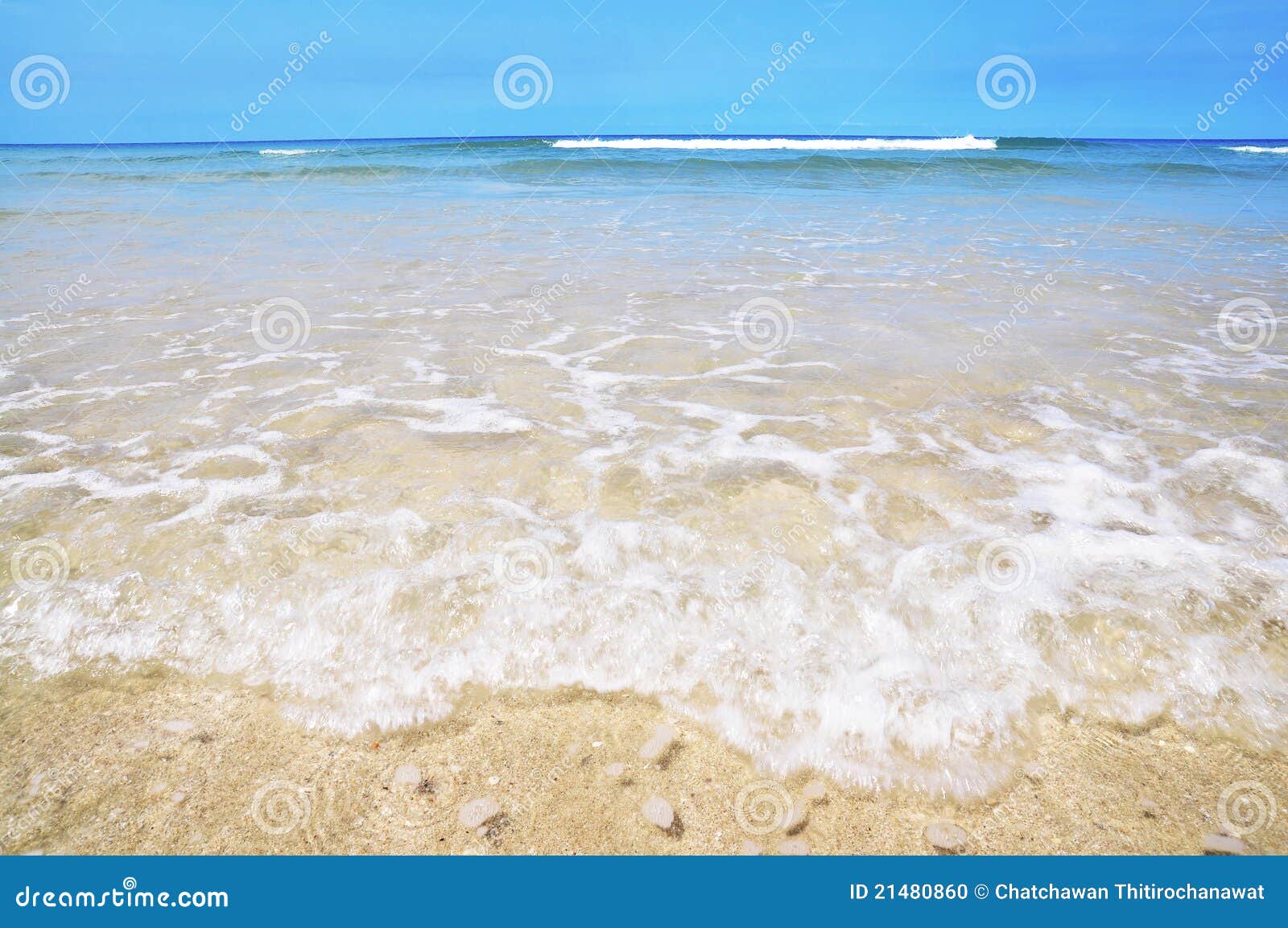 Clear Sea and Beautiful Beach Stock Photo - Image of island, ocean ...