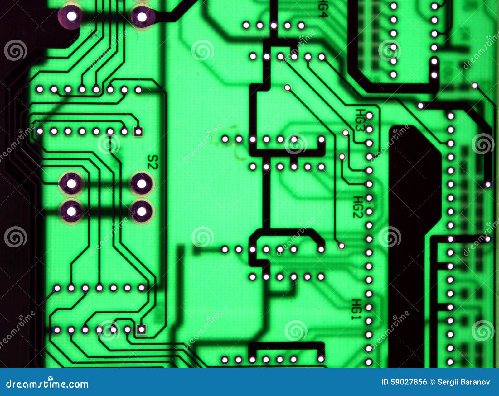 Clear Seamless Chipset Board Texture Background Stock Photo - Image of ...