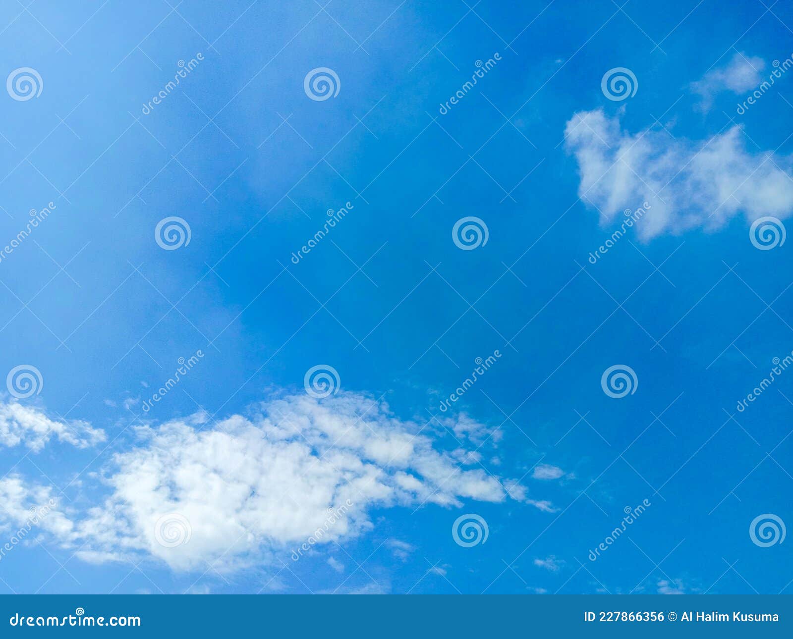 Clear Sky Background with Few Clouds Stock Photo - Image of azure, wind ...
