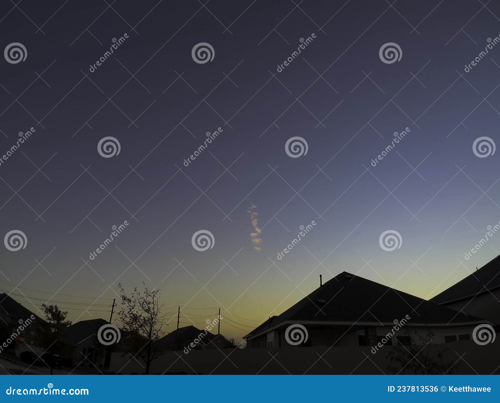 Clear sky and lonely cloud stock photo. Image of outdoor - 237813536
