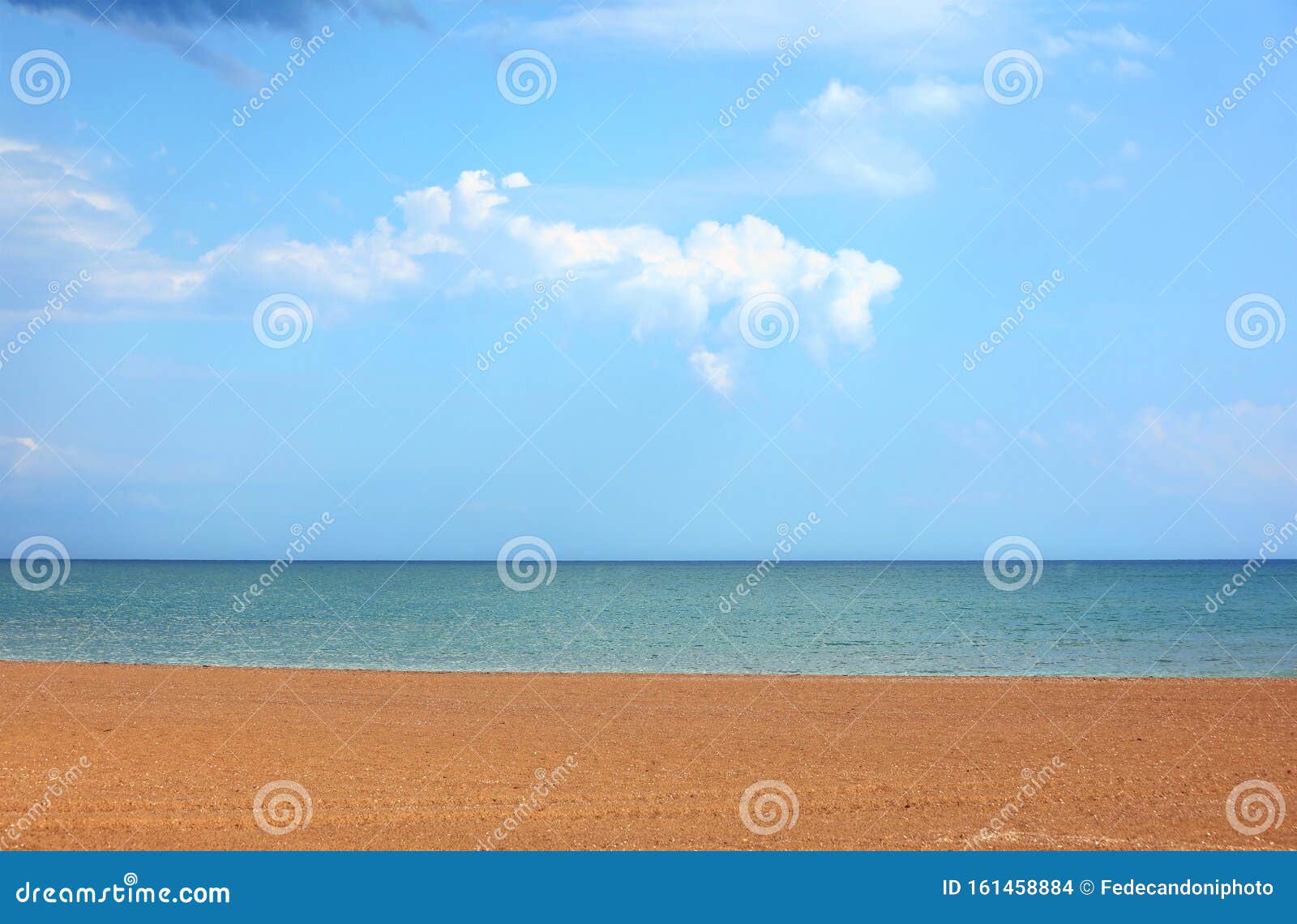 Clear Sky with Ocean and Beach Stock Photo - Image of panorama, scenery ...