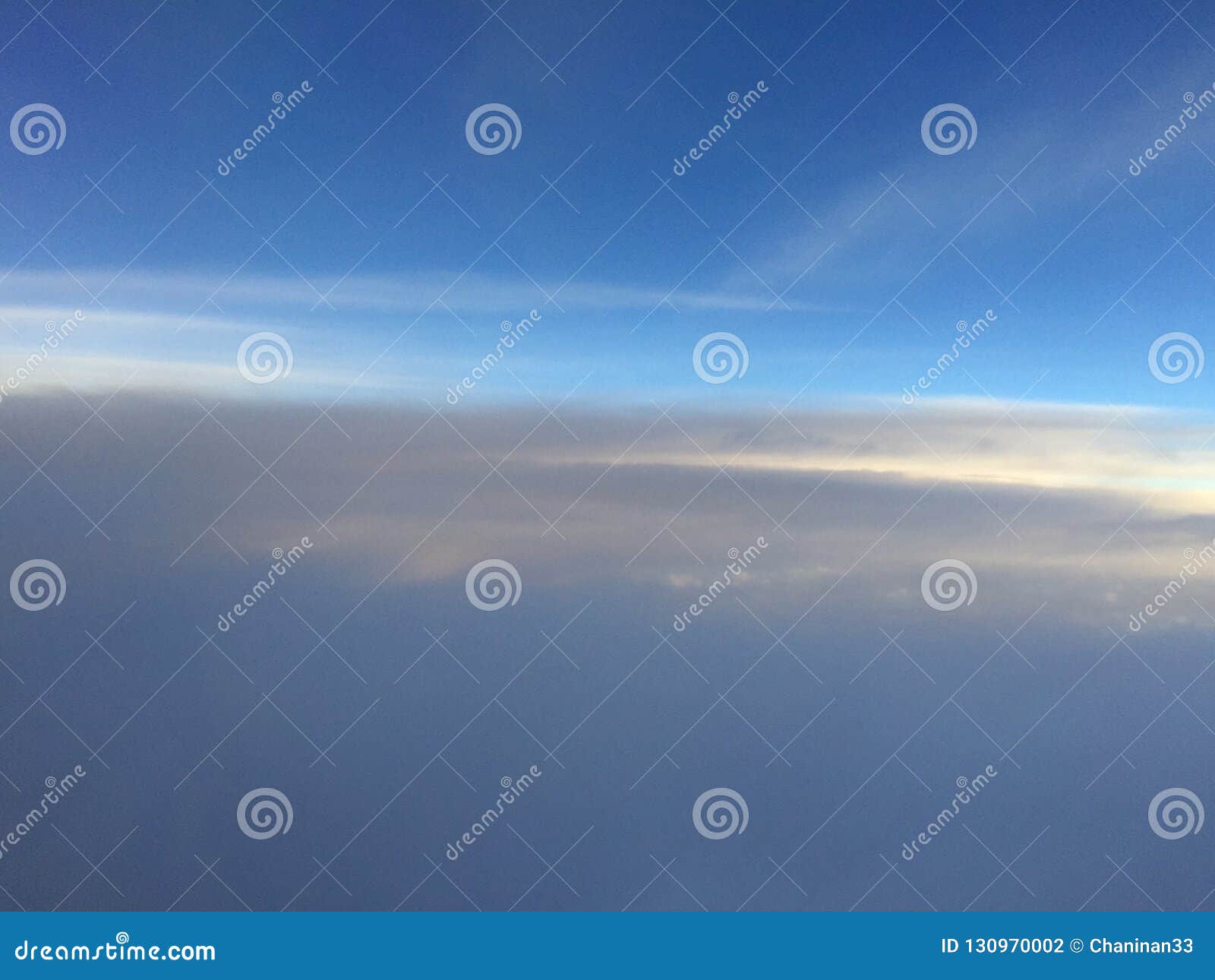 Clear Sky on the Smooth Flight Stock Photo - Image of asia, clear ...