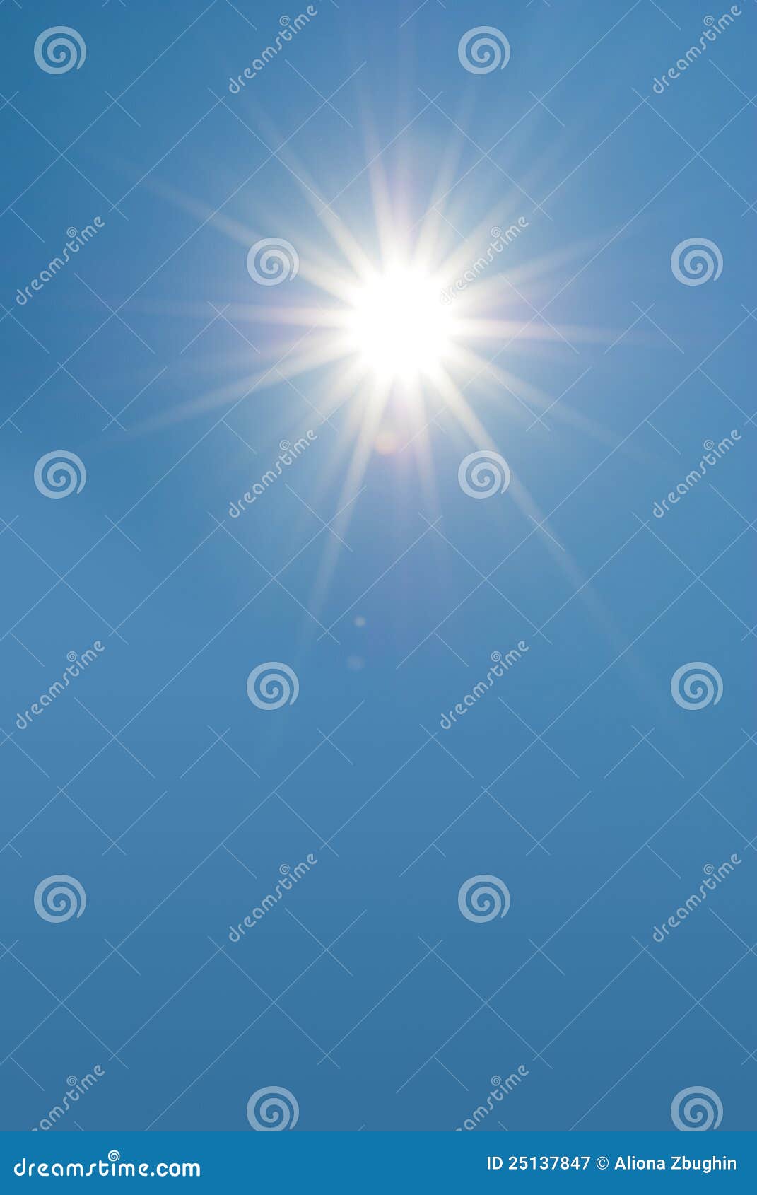 Clear sky with sun stock image. Image of blue, sunshine - 25137847