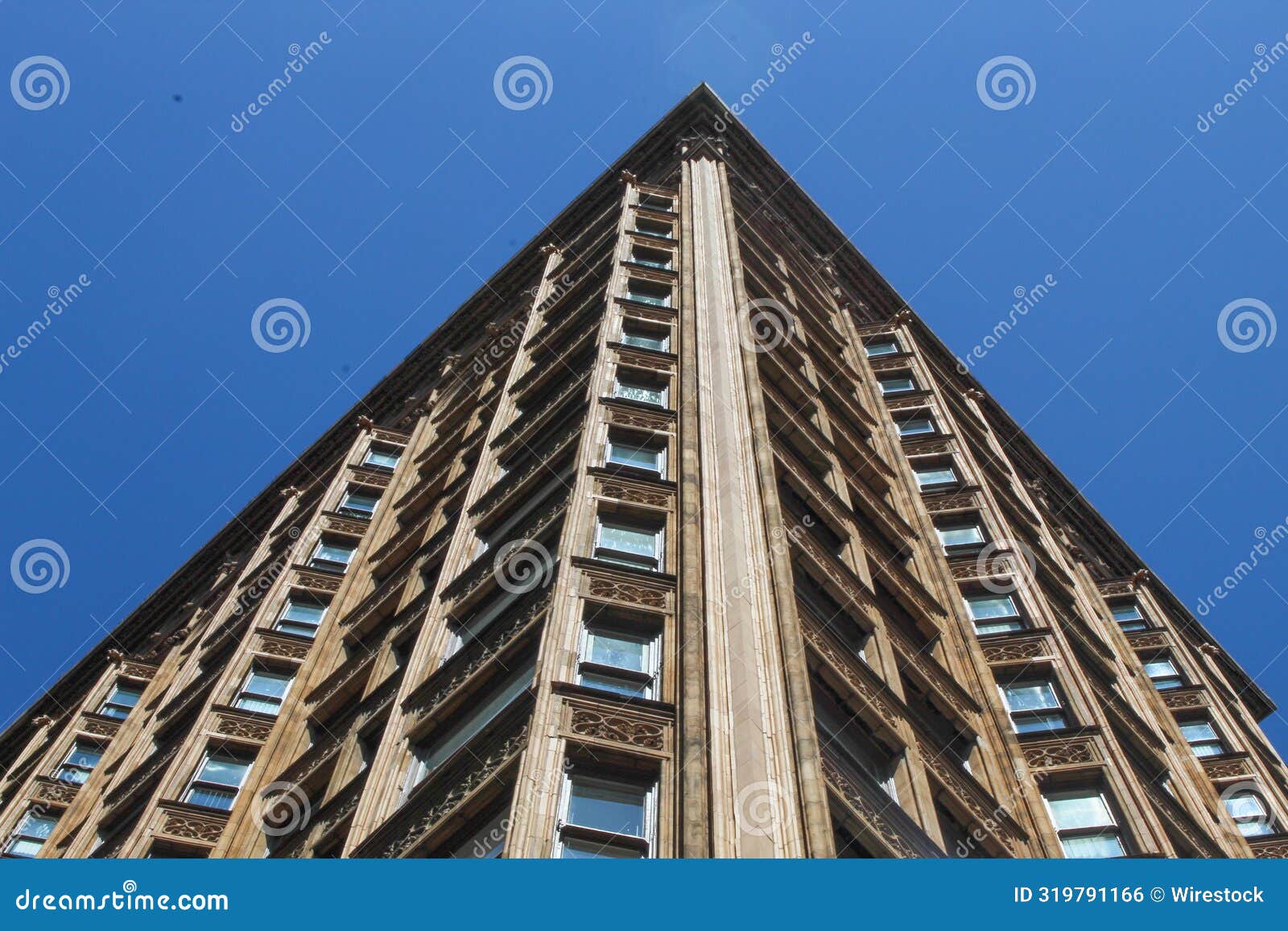 The Sky is Clear with a Very Tall Building Towering High Editorial ...