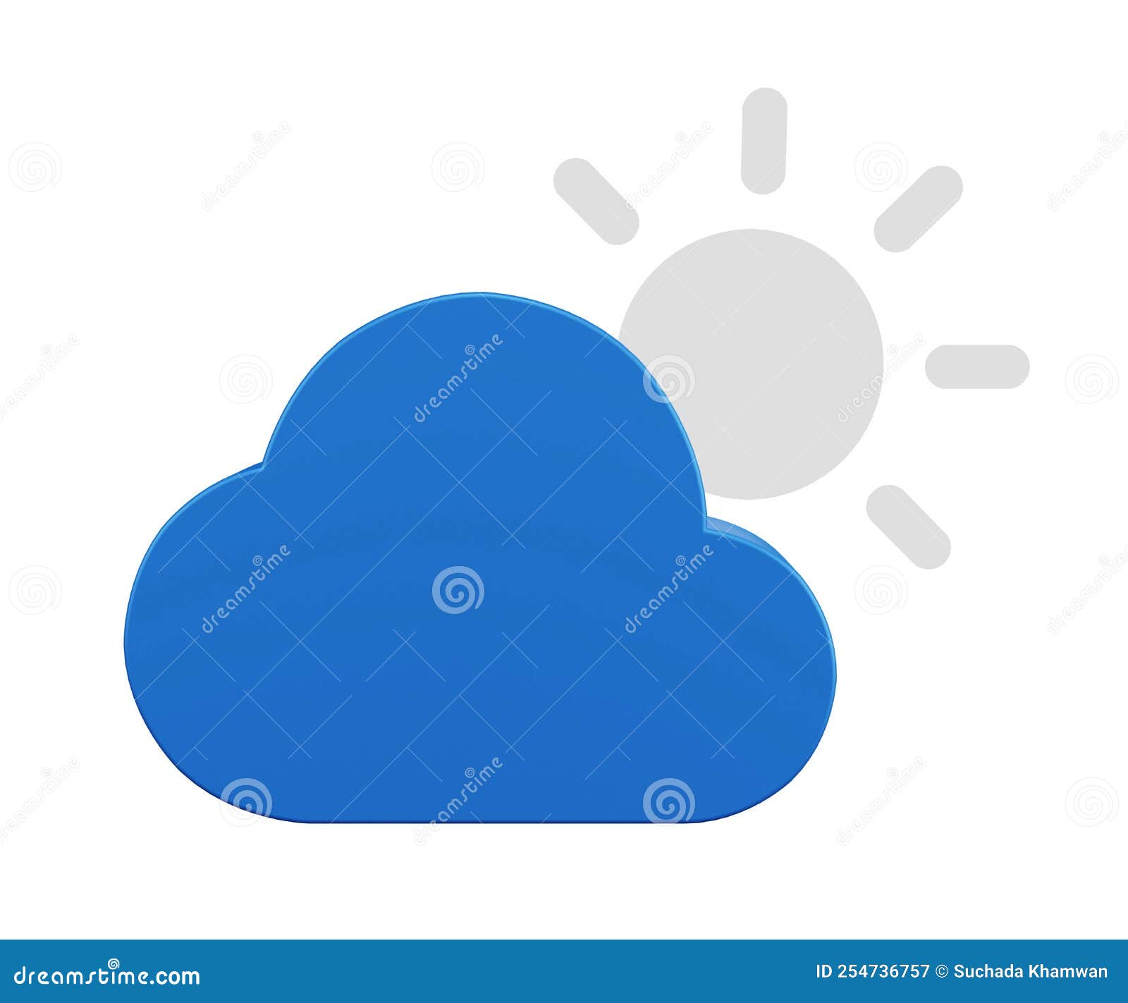 Clear Sky Weather Icon. the Weather Forecast is Isolated on White ...