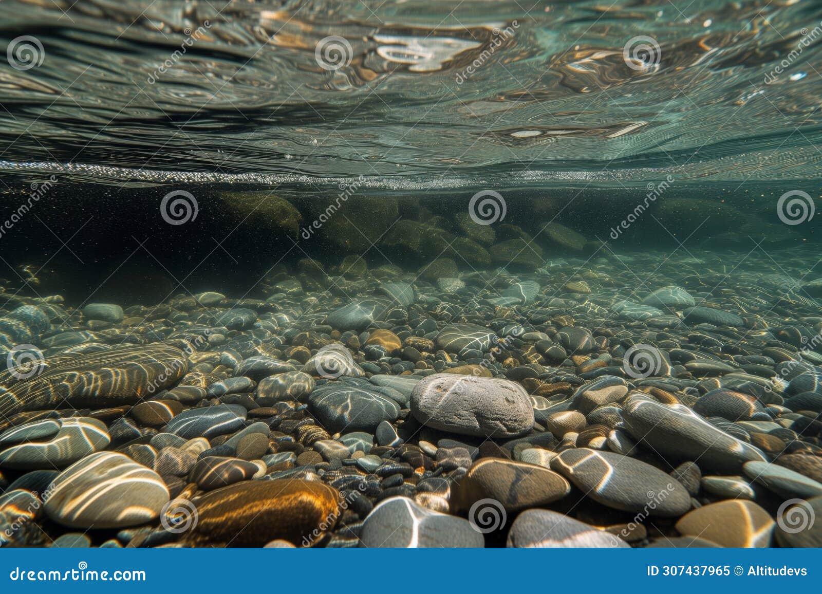 Clear Spring with Pebbles Visible Beneath the Surface Stock Image ...