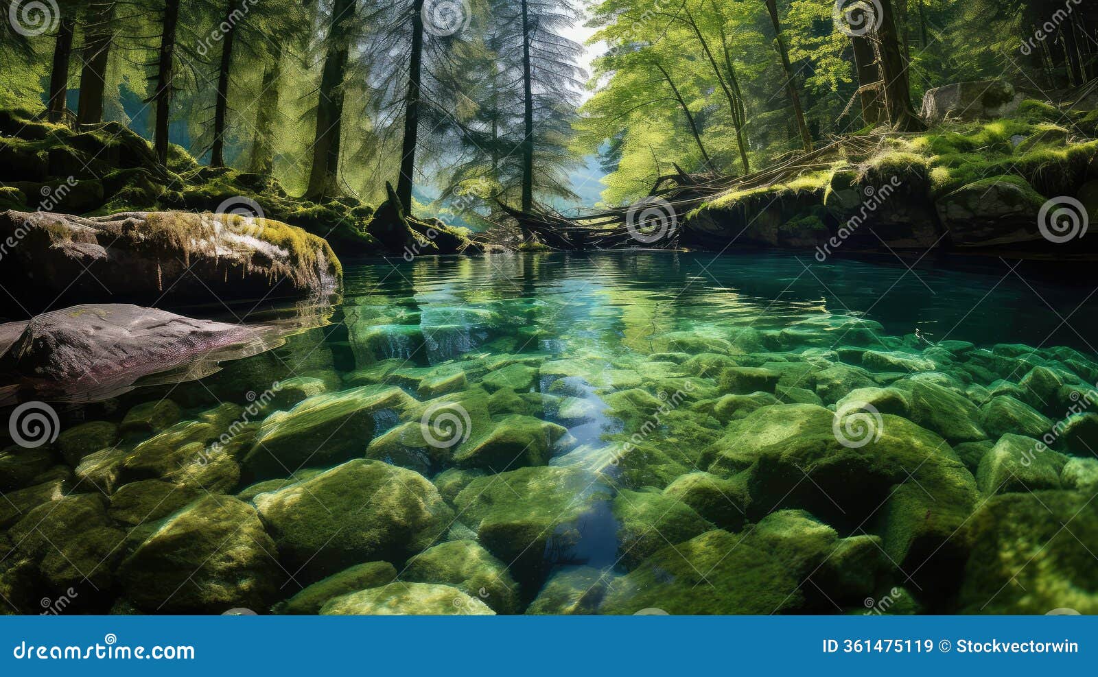 Clear spring water source stock image. Image of water - 361475119