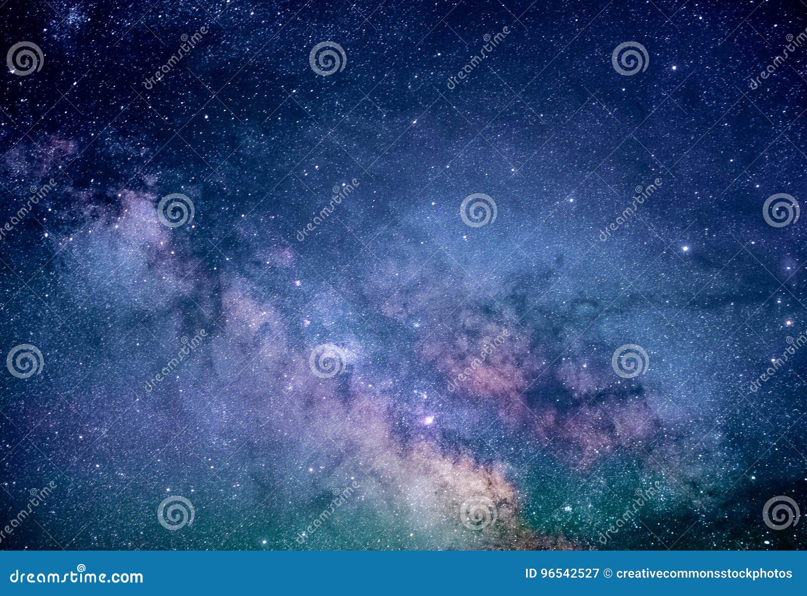 Clear Starry Night Photo Picture. Image: 96542527