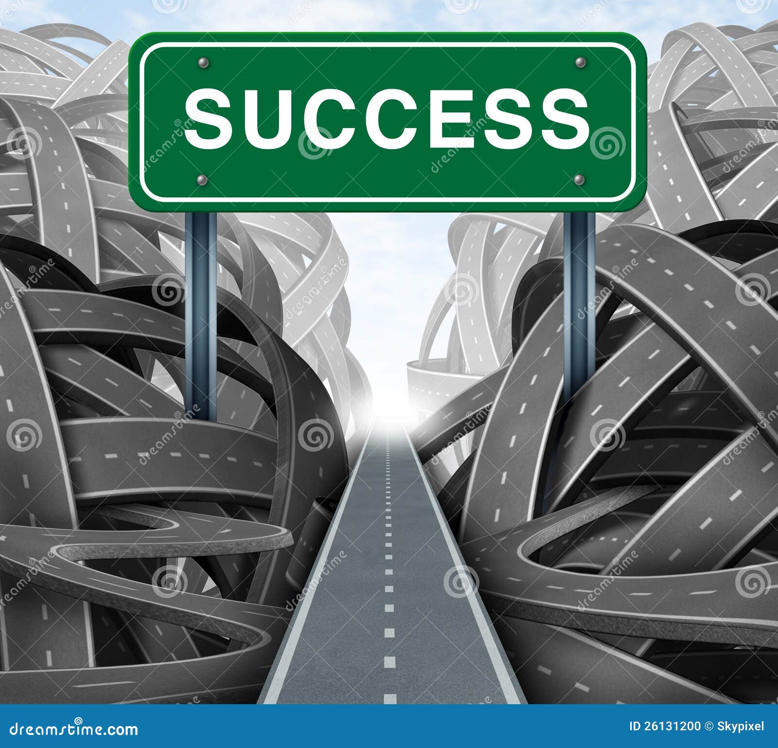 Persistence. Road Sign With Clouds And Sky Stock Photo | CartoonDealer ...