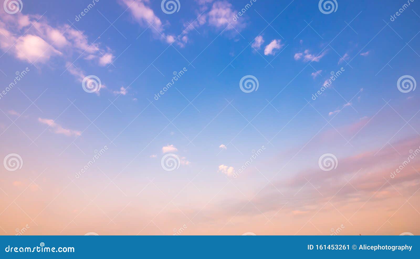Clear and Sunset Sky with Cloud in Summer Stock Image - Image of light ...