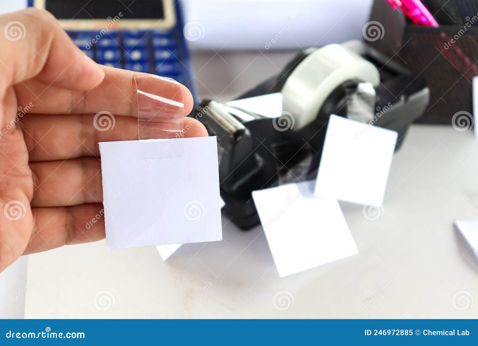 Clear Tape is Used for Sticking Things and Being Sticky Stock Image ...