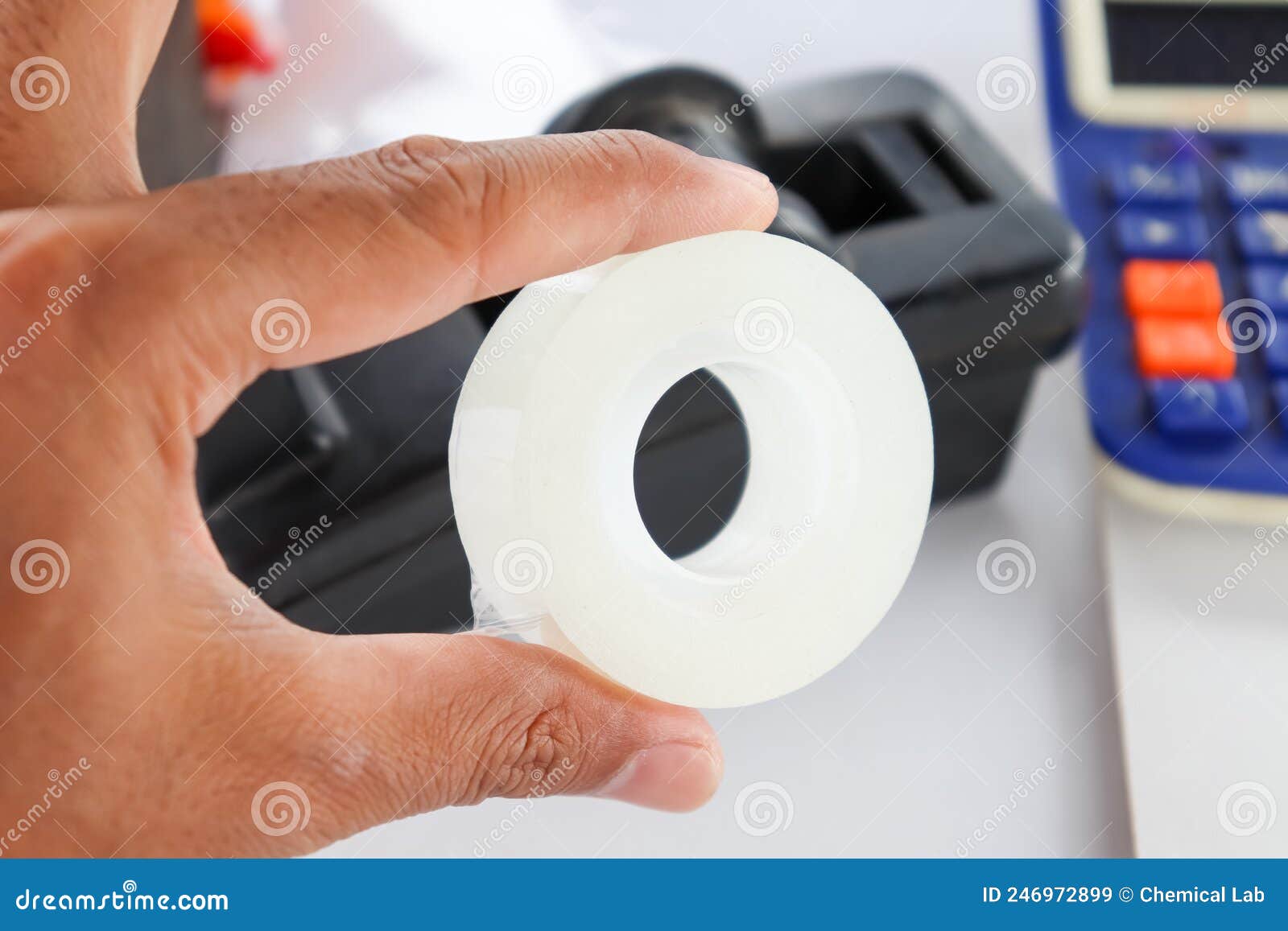 Clear Tape is Used for Sticking Things and Being Sticky Stock Image ...