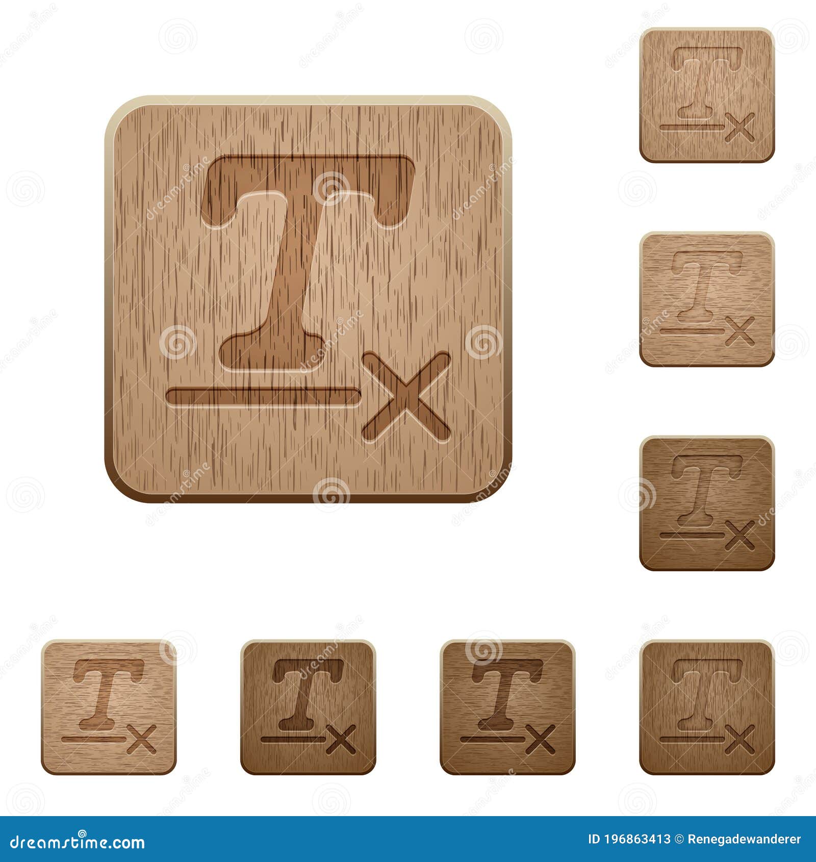 Clear Text Format Wooden Buttons Stock Vector - Illustration of drop ...