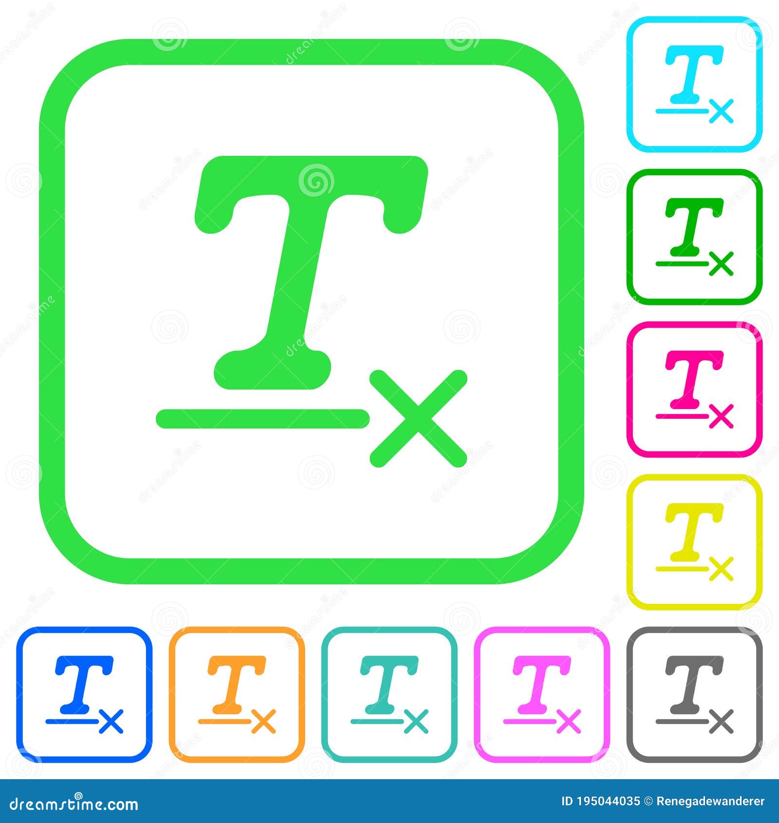 Text Format Underline Mini Icon In A Flat Style. Vector Illustration ...