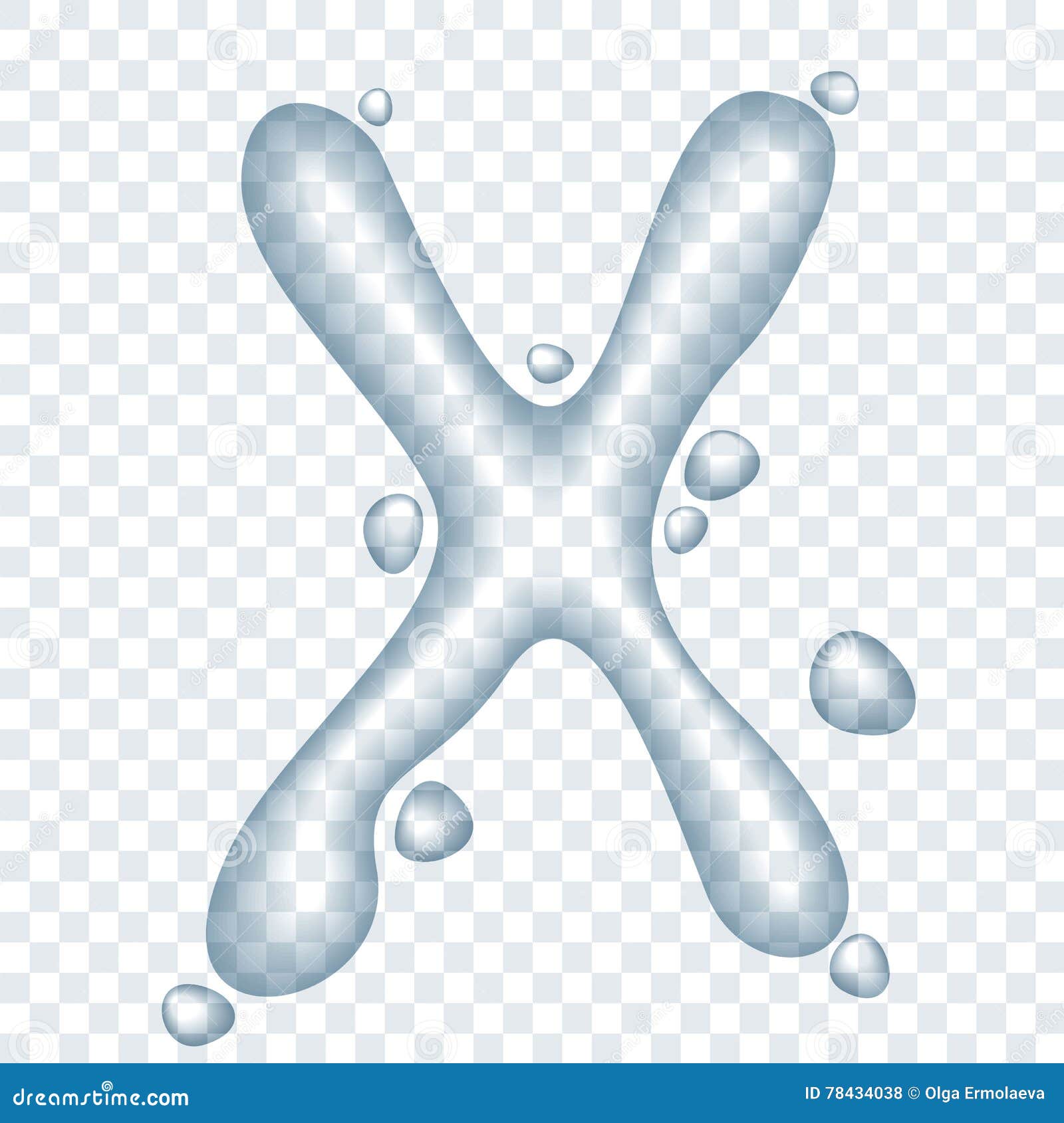 Clear Transparent Liquid Typeface. Stock Vector - Illustration of ...