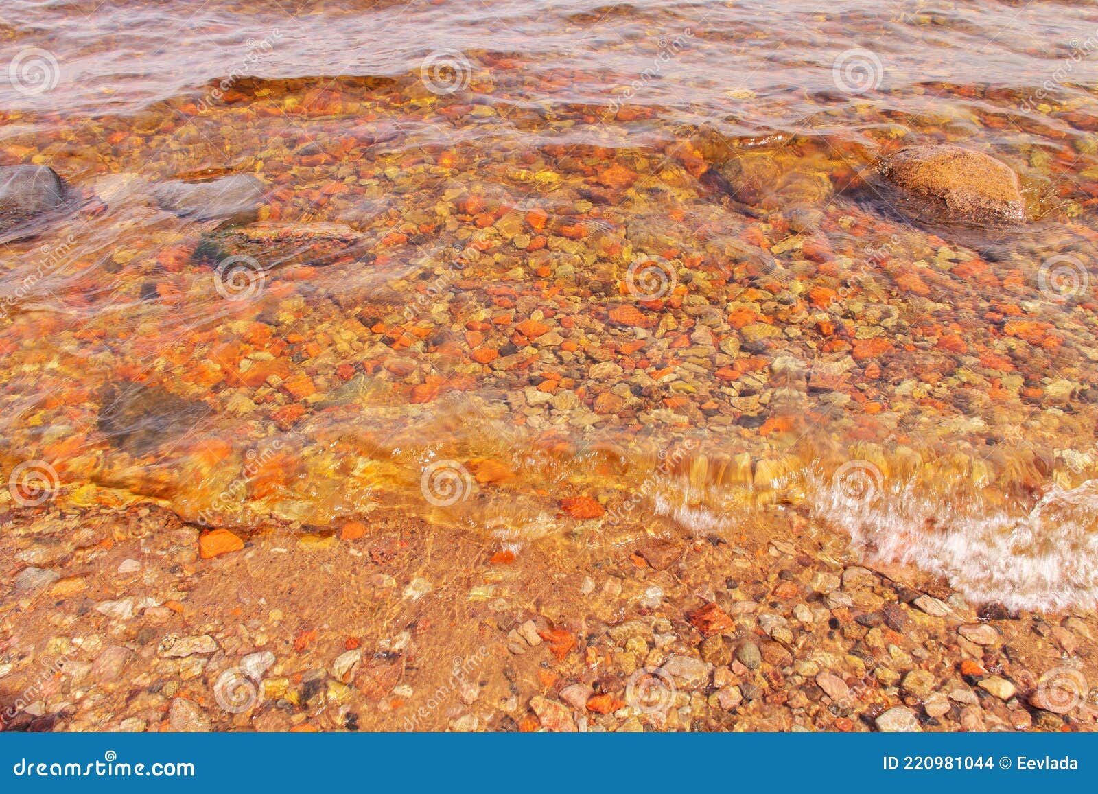 A Clear Transparent Wave Rushing Onto the Shore Stock Photo - Image of ...