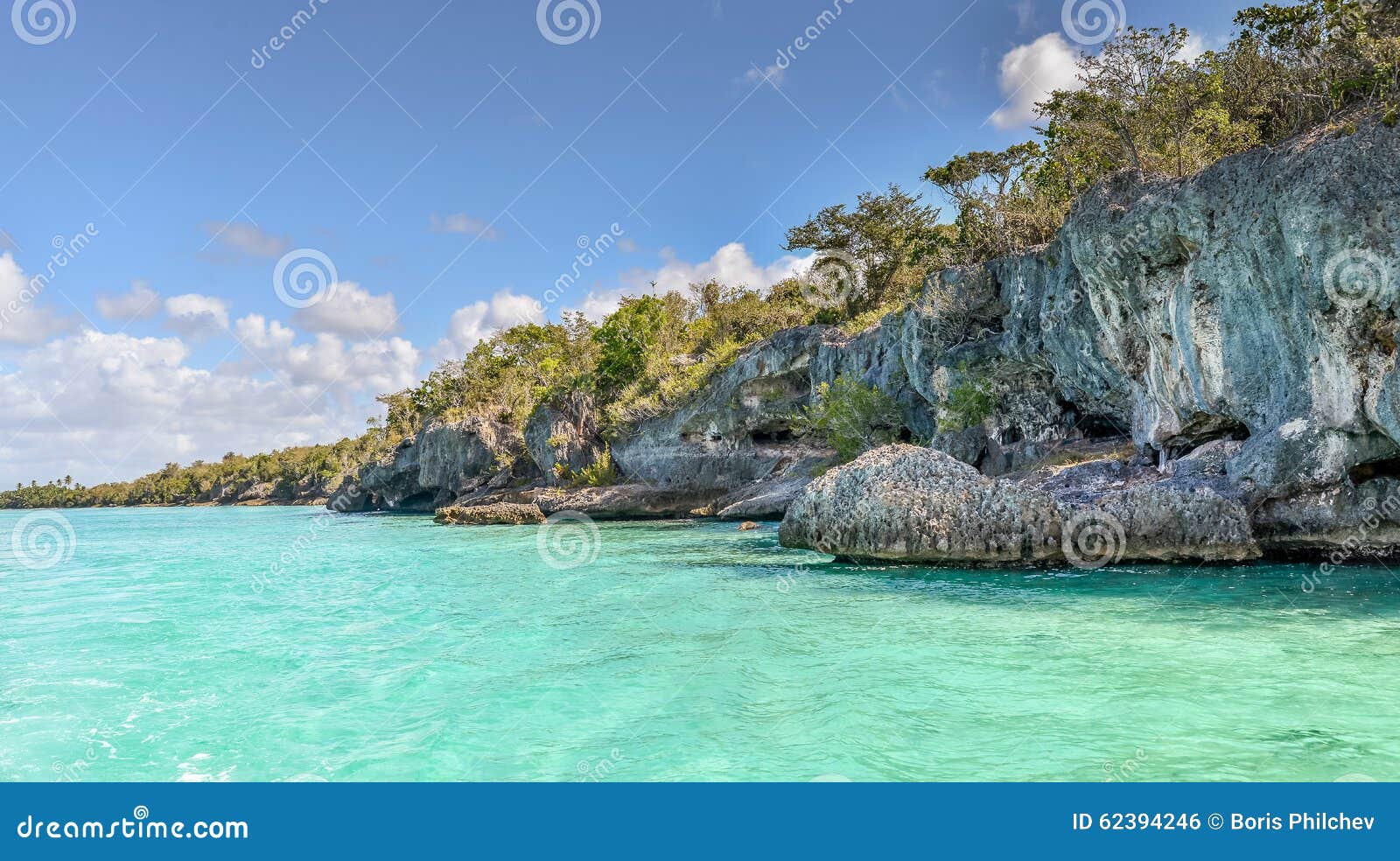 Clear Tropical Ocean Water Around Rocks Stock Photo - Image of outdoor ...