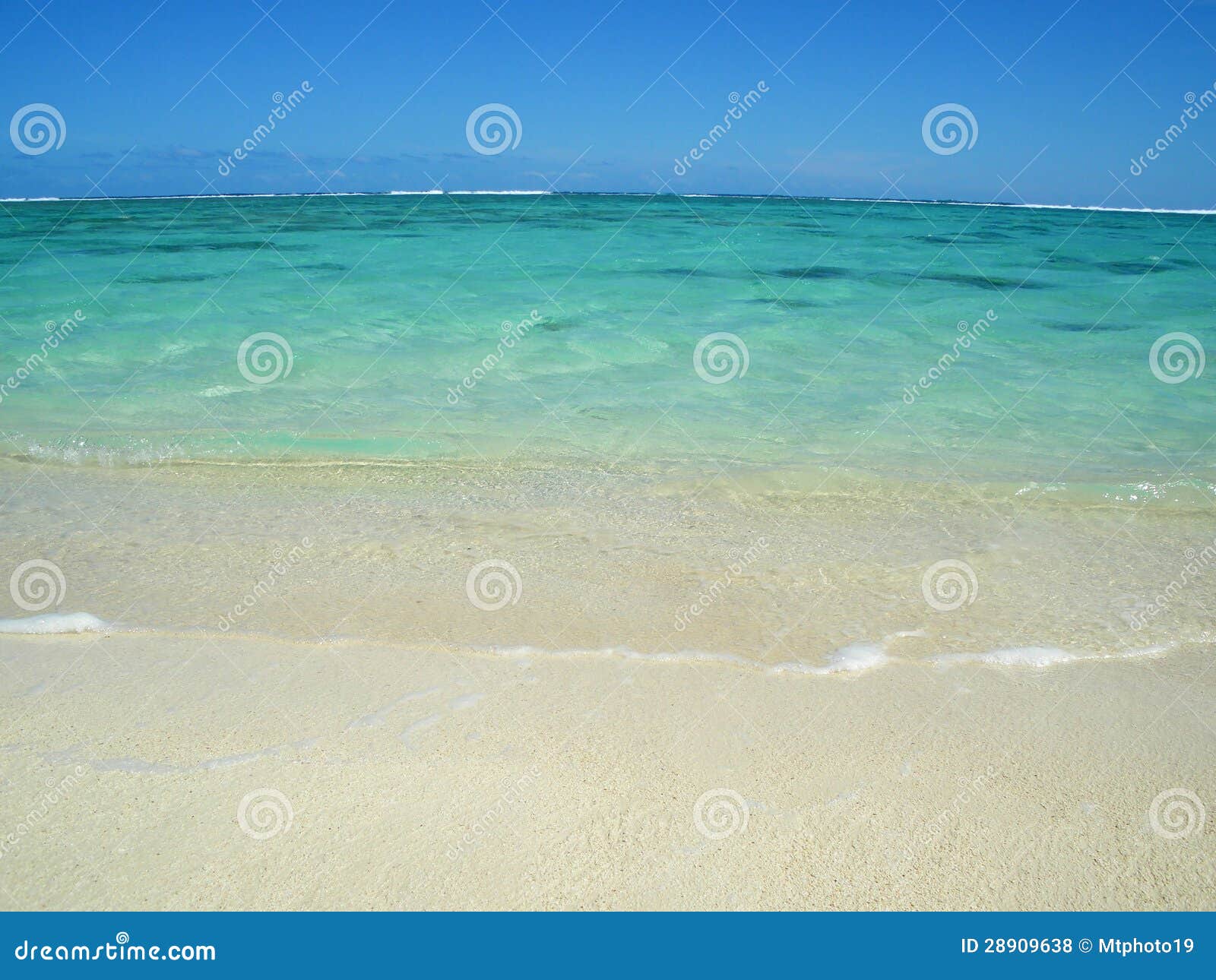 Clear Turquoise Waters of the Tropical Lagoon Stock Photo - Image of ...