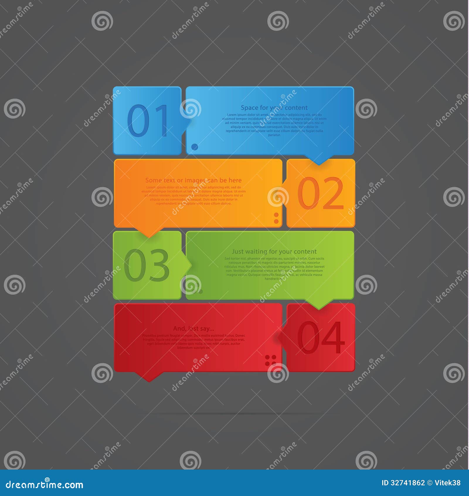 Vector Template Four Choices Steps Stock Illustrations – 101 Vector ...