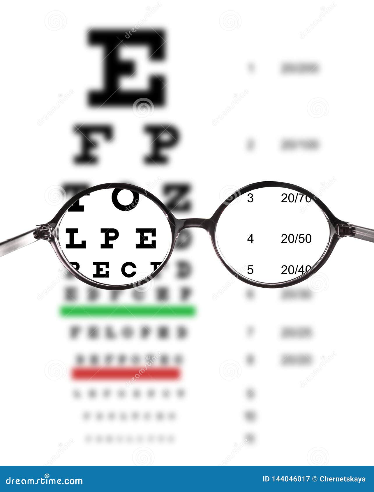 Clear View of Eye Chart. Ophthalmologist Consultation Stock ...