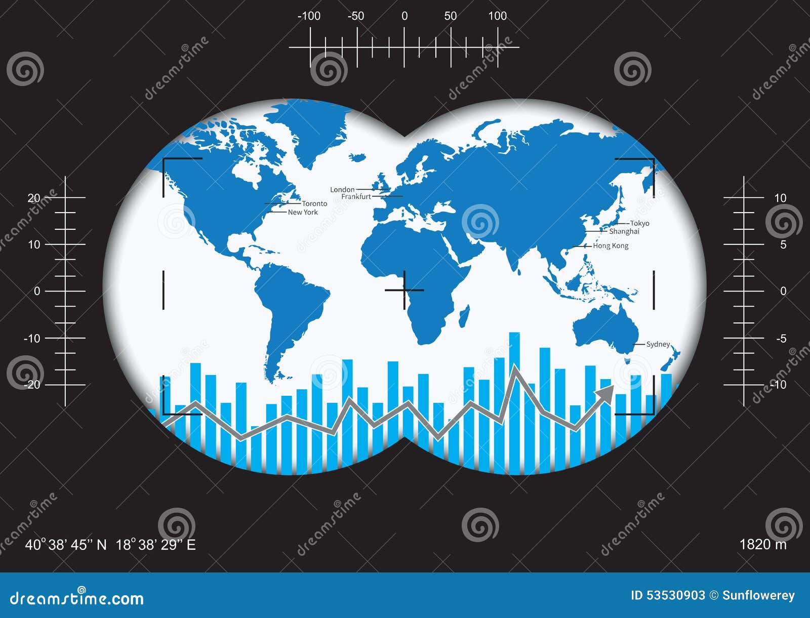 Clear Vision of Global Financial Performance Stock Vector ...