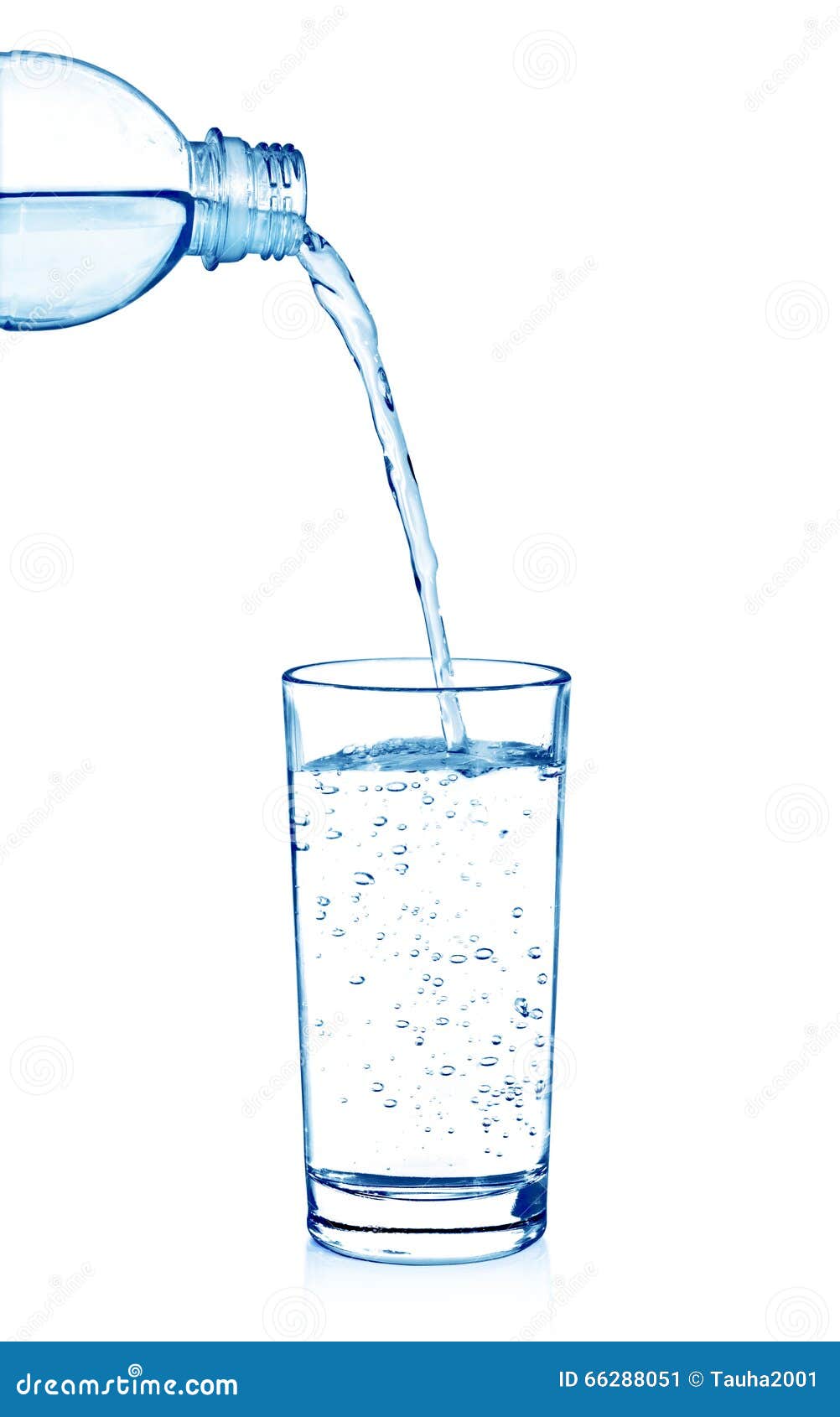 Clear Water Being Poured into a Glass Cup Isolated Stock Image - Image ...